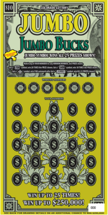 Jumbo Jumbo Bucks | Scratch | Colorado Lottery