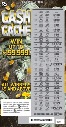 Ca$h Cache | Scratch | Colorado Lottery