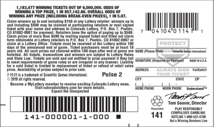7-11-21 | Scratch | Colorado Lottery