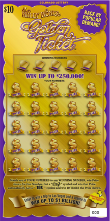 Willy Wonka Golden Ticket | Scratch | Colorado Lottery